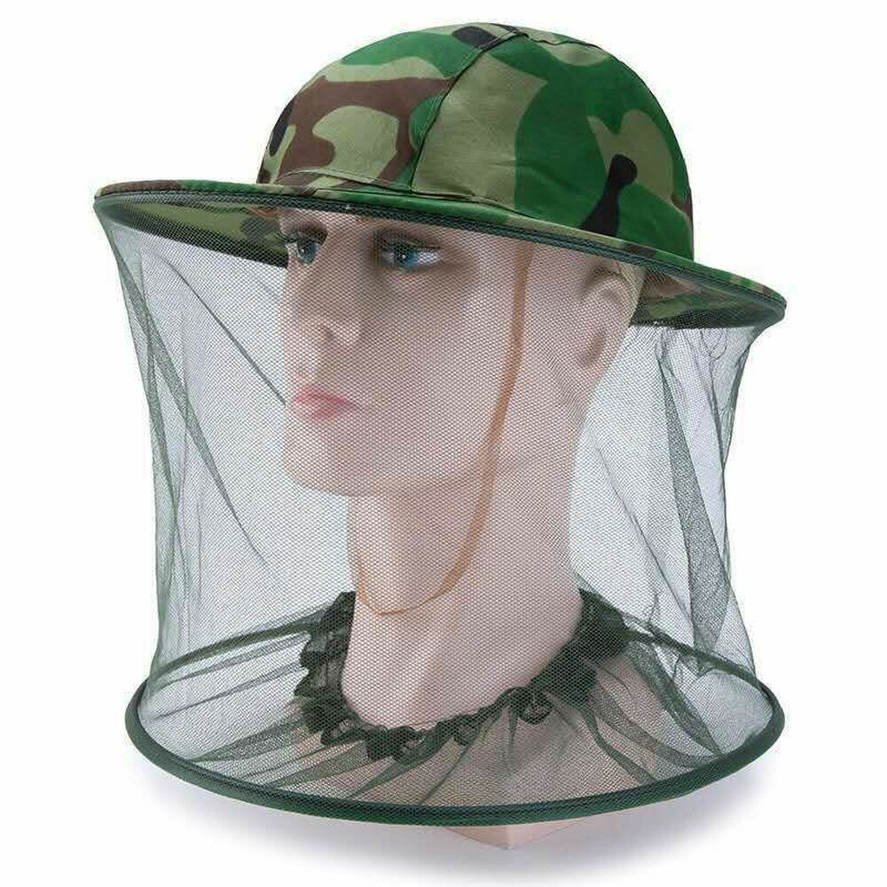 Шляпа пчеловода с антимоскитной сеткой для защиты лица от насекомых при покосе травы и активном отдыхе