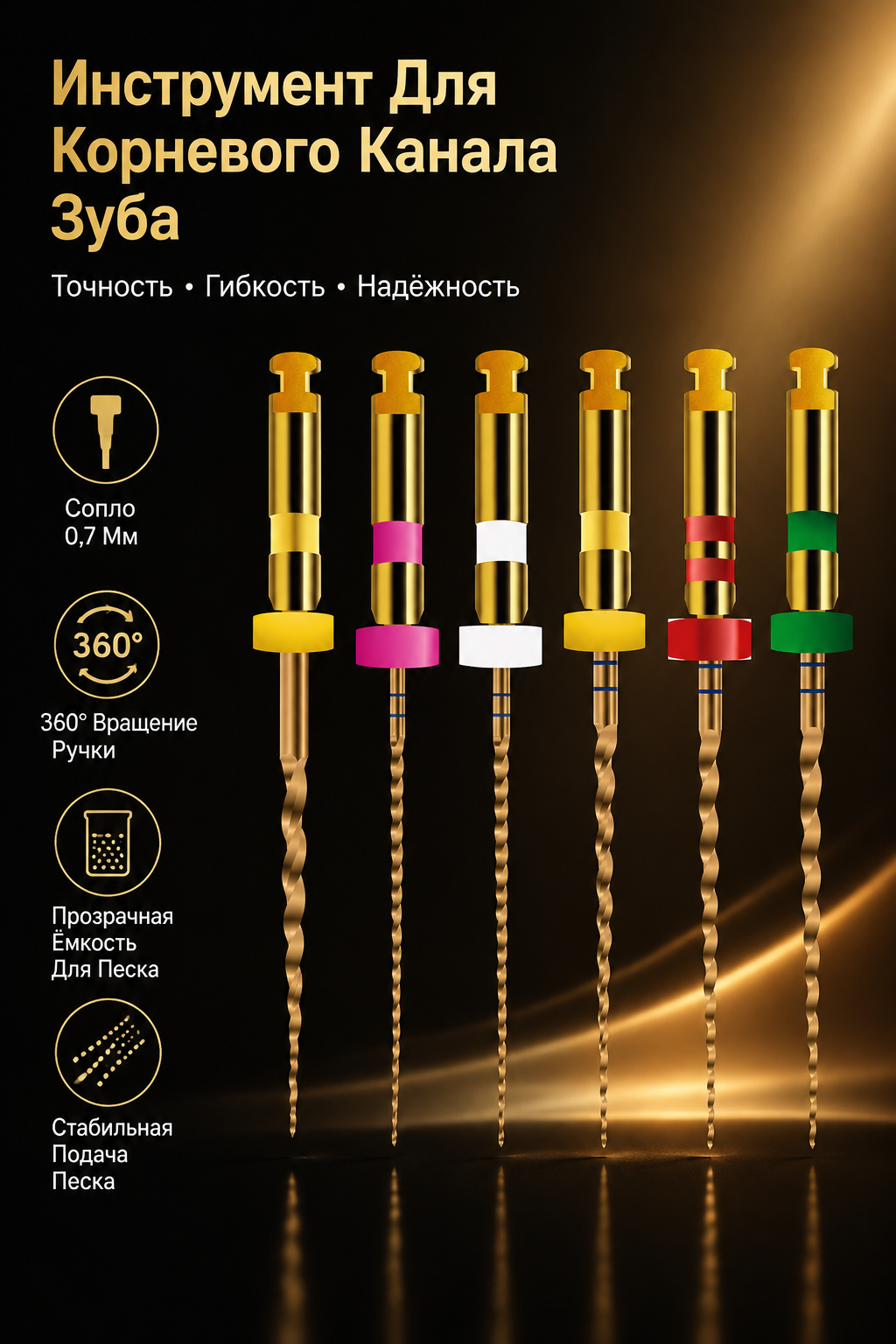 COXO SOCO Рrотационные эндодонтические файлы 6 шт. SC PRO-19mm 08 17-