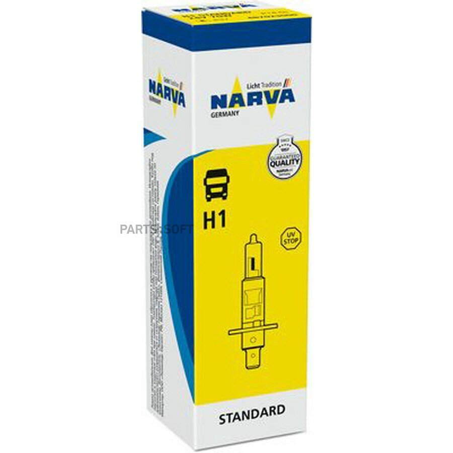 Лампа 24 В H1 70 Вт дальнего света галогенная Narva NARVA 487023000 | цена за 1 шт