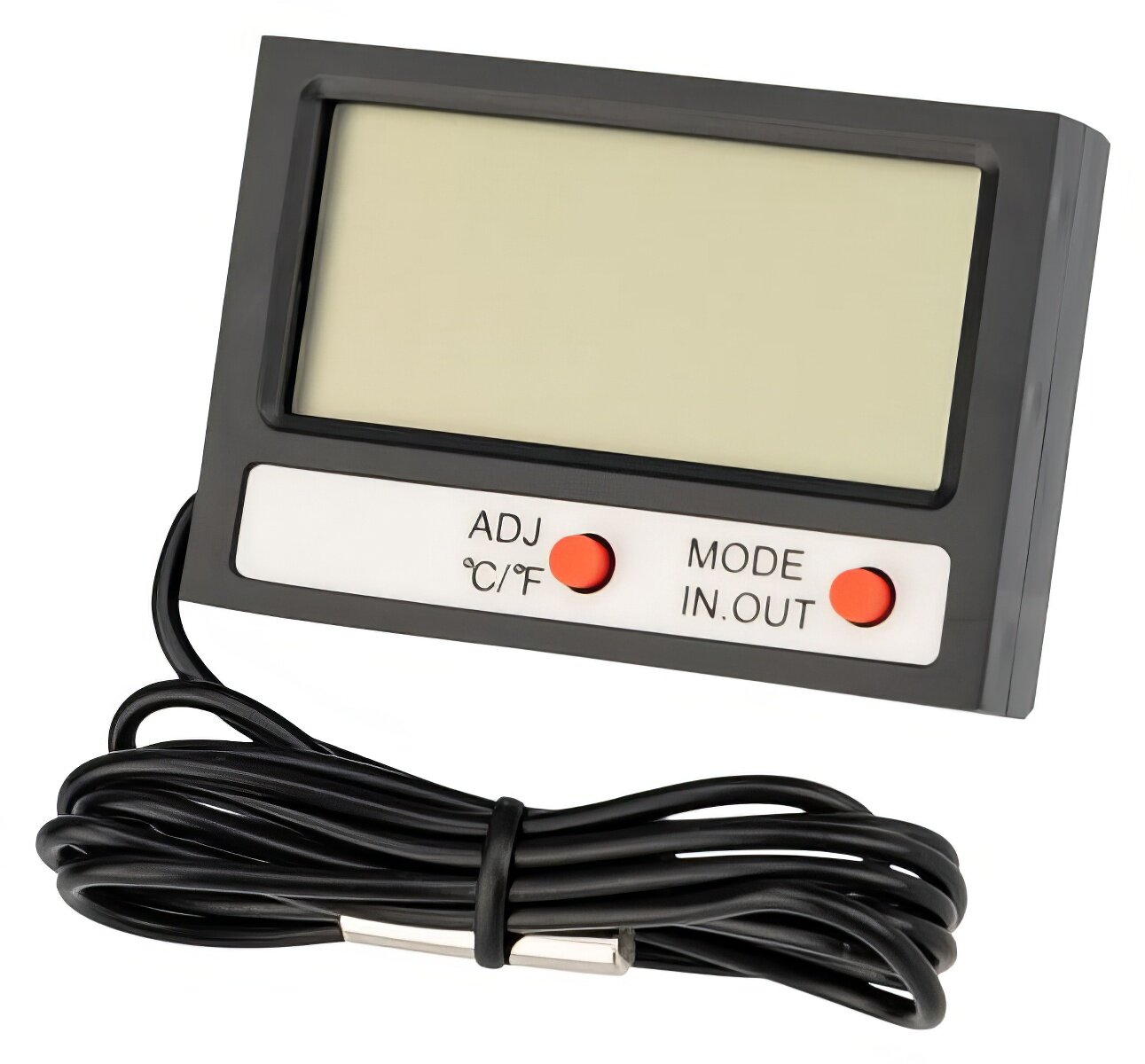 Электронный комнатно-уличный термометр с часами и выносным датчиком REXANT 70-0505
