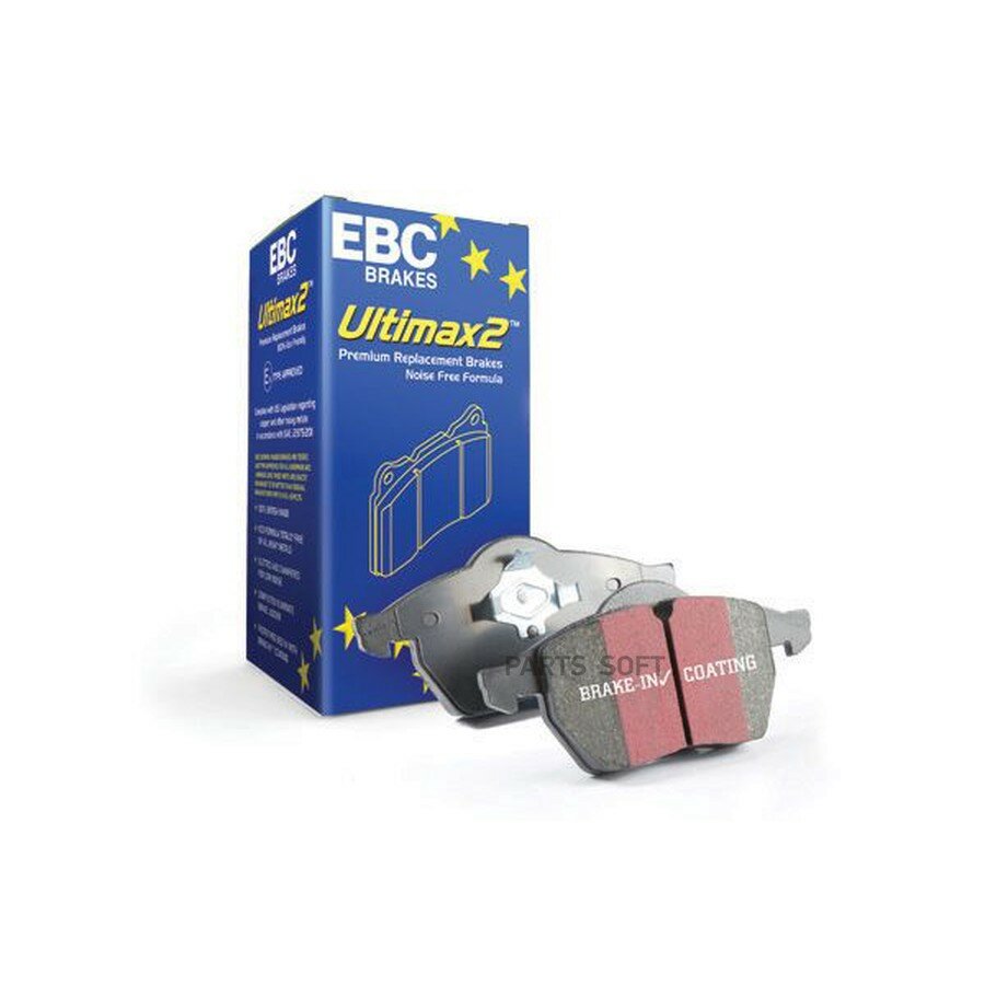 Накладки тормозные от официального дистрибьютора, EBC-BRAKES, артикул DP17652