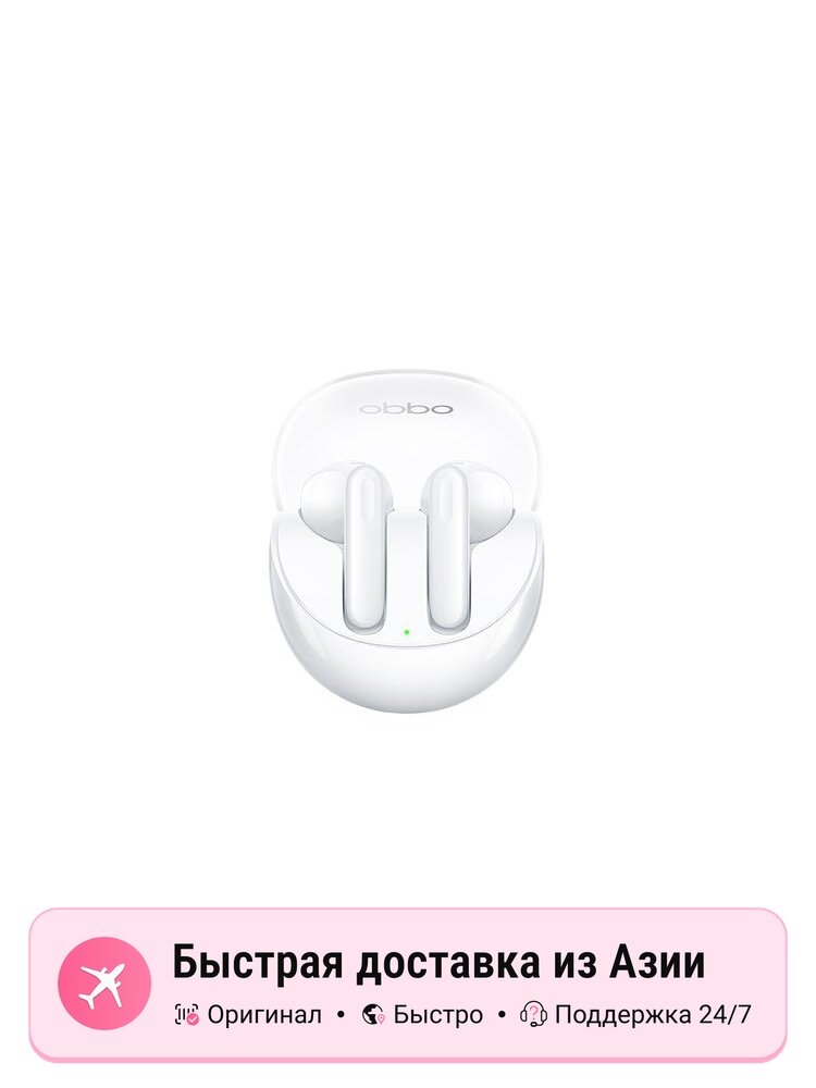 Наушники OPPO Enco Air3 полувкладышные беспроводные, ice glaze white, Bluetooth