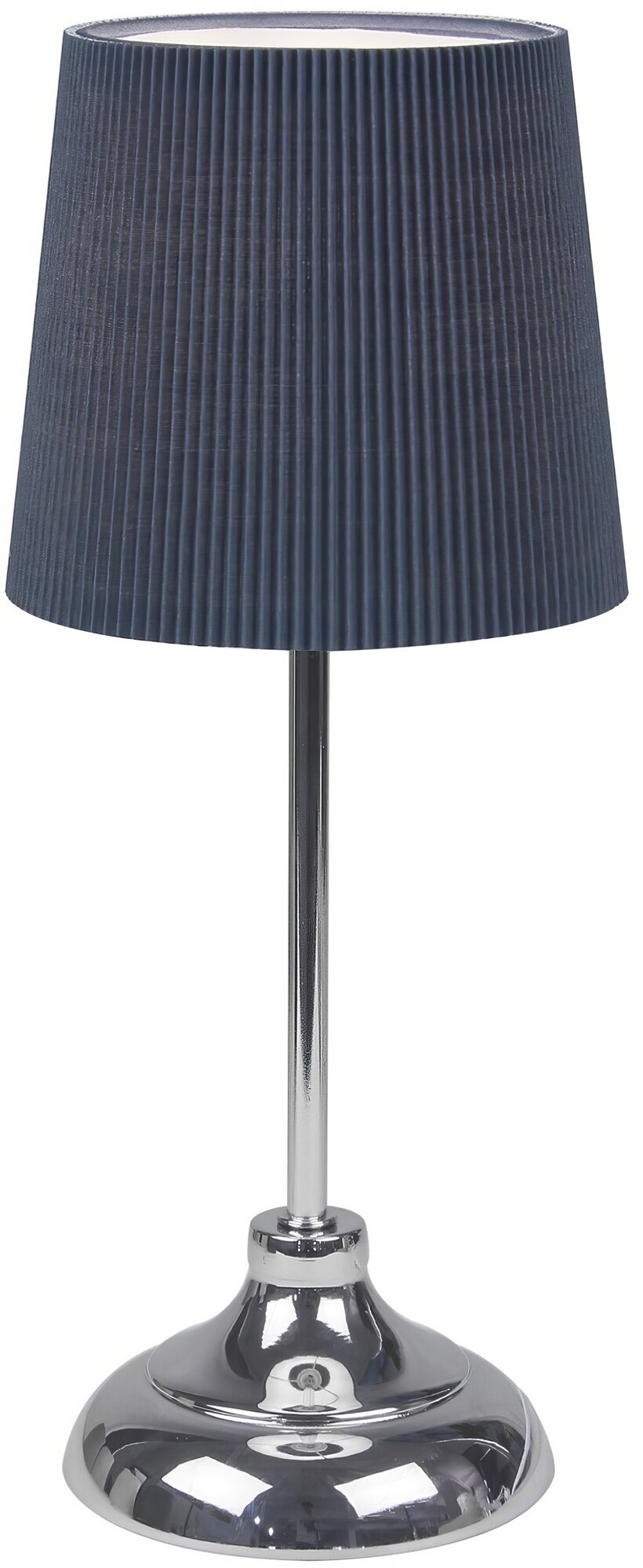 Светильник настольный декоративный под лампу Е14, 40W UML-B309 E14 CHROME/DARK BLUE Хром/Темно-синий