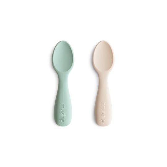 Набор столовых приборов Mushie ложки для самостоятельного кормления, cambridge blue, 2 шт