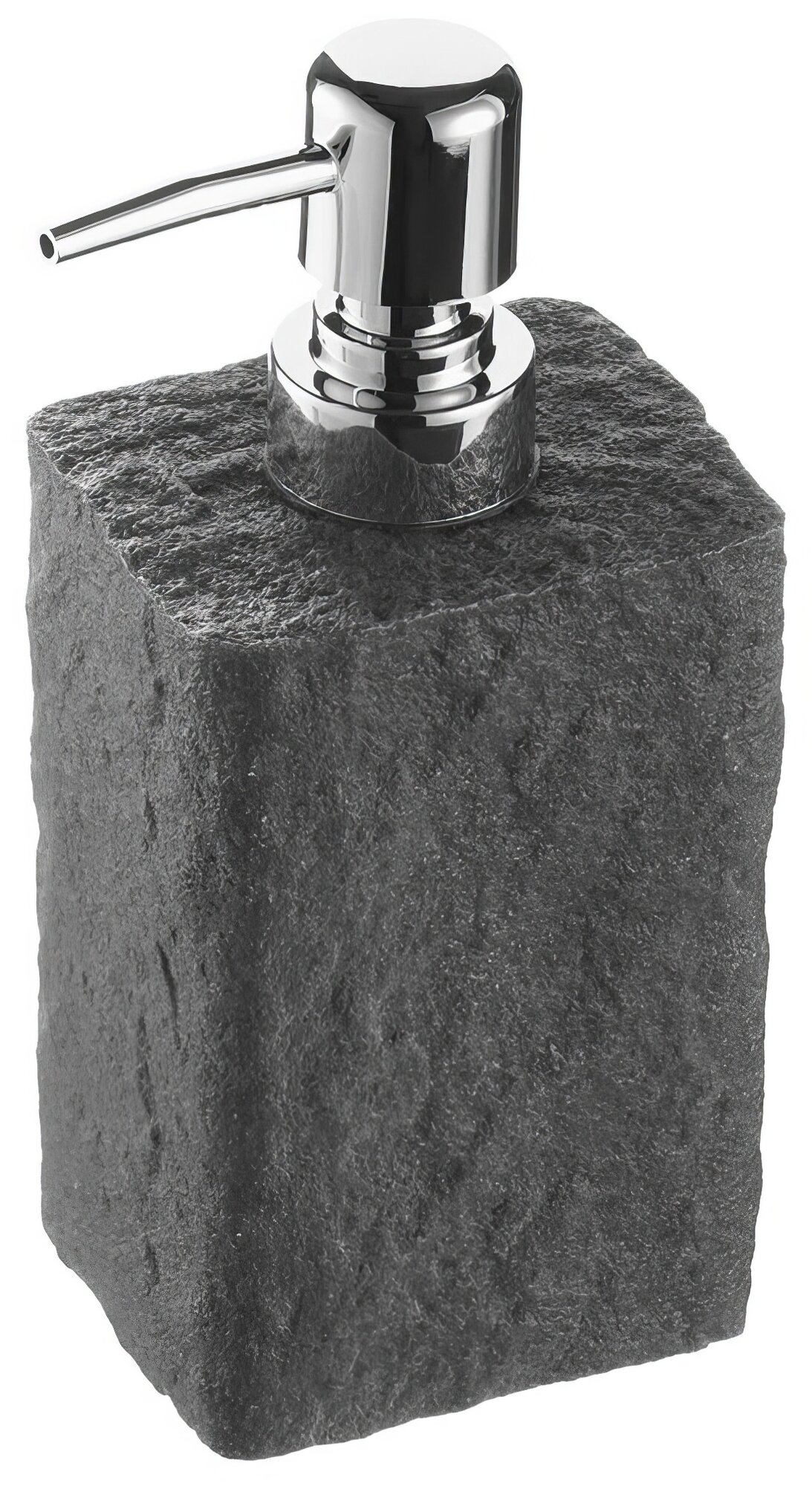Дозатор для мыла Fora Stone Black настольный полирезин черный (For-STN021BL)
