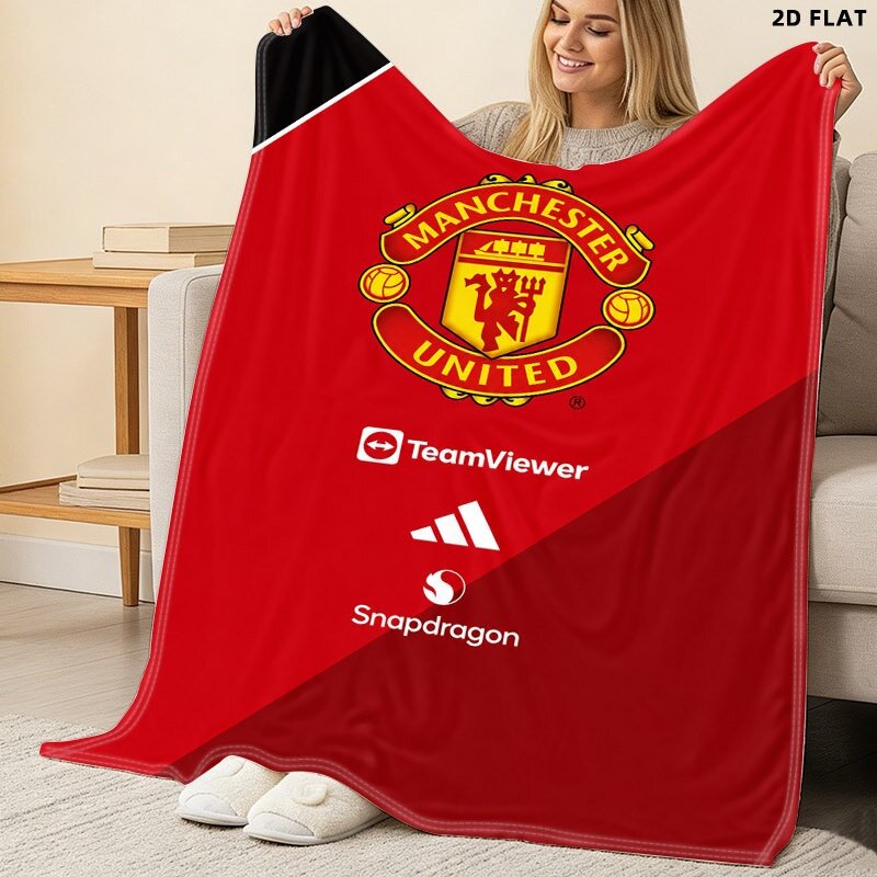 Manchester United плед из флиса с кашемиром