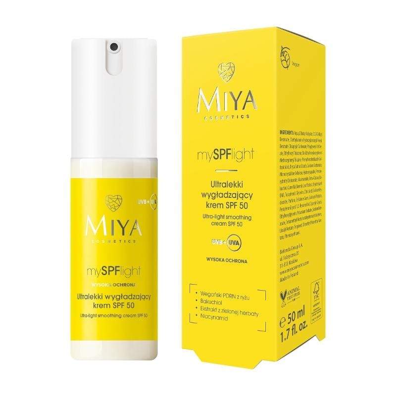 Крем для ухода за кожей Miya Cosmetics My SPF Light ультралегкий разглаживающий SPF 50, 50 мл