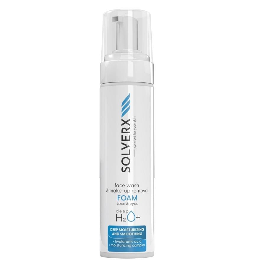 Пенка для умывания Solverx Deep H2O+, 200 мл