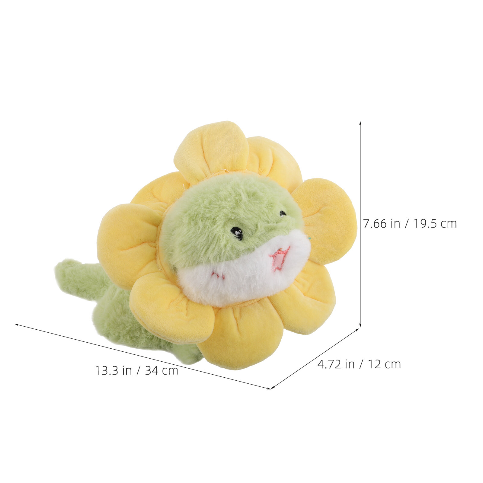 Милый Плюшевый Змей С Подушкой В Forme Цветка Подушка Для Машины 34.00X19.50X12.00Cm