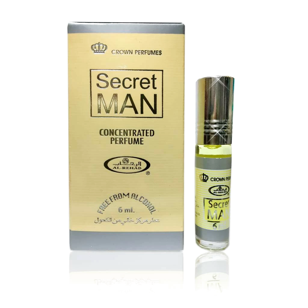 Al Rehab Secret Man мужской парфюм масляный 6 мл роллер / Секрет Мен