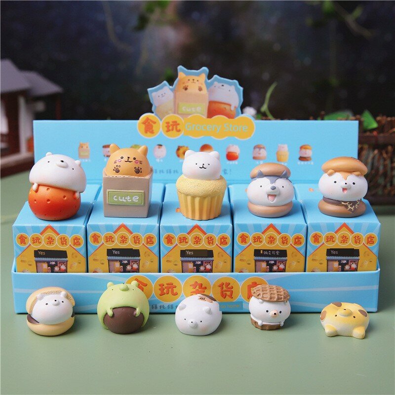 Food Play Store Blind Box Set - 1 Whole Box, 2024 New Cute Plush Toy Collection