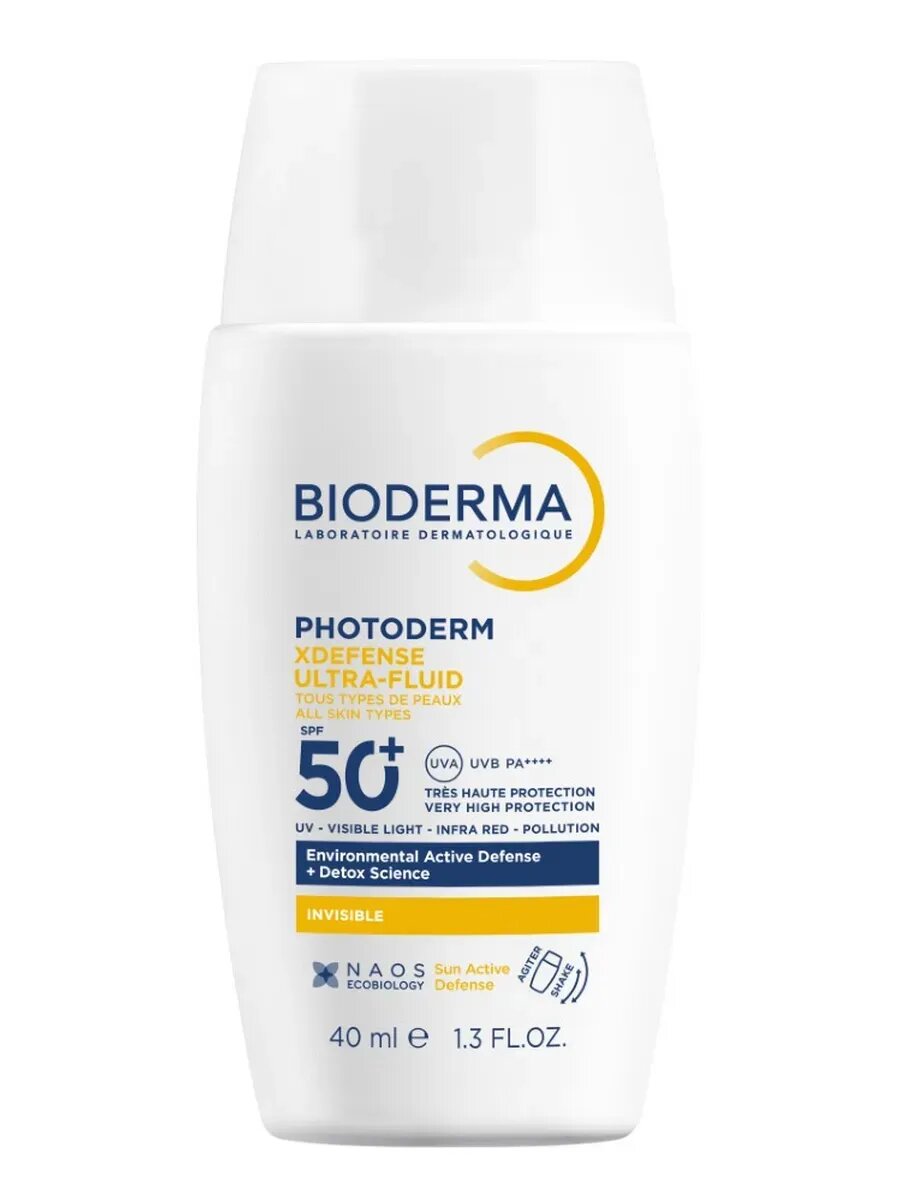 #Bioderma photoderm xdefense флюид coлнцезащитный для вcех типoв кoжи spf50+ 40 мл#