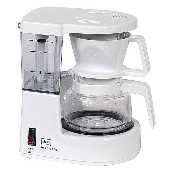 Кофеварка капельная Melitta Aromaboy 1015-01, 500 Вт, объем 0,3 л, на 2 чашки, автоотключение, белый