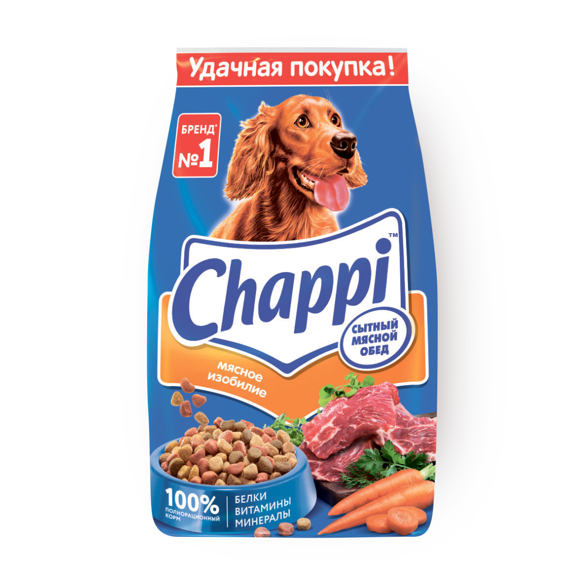 Сухой корм для собак Chappi Мясное изобилие с овощами и травами