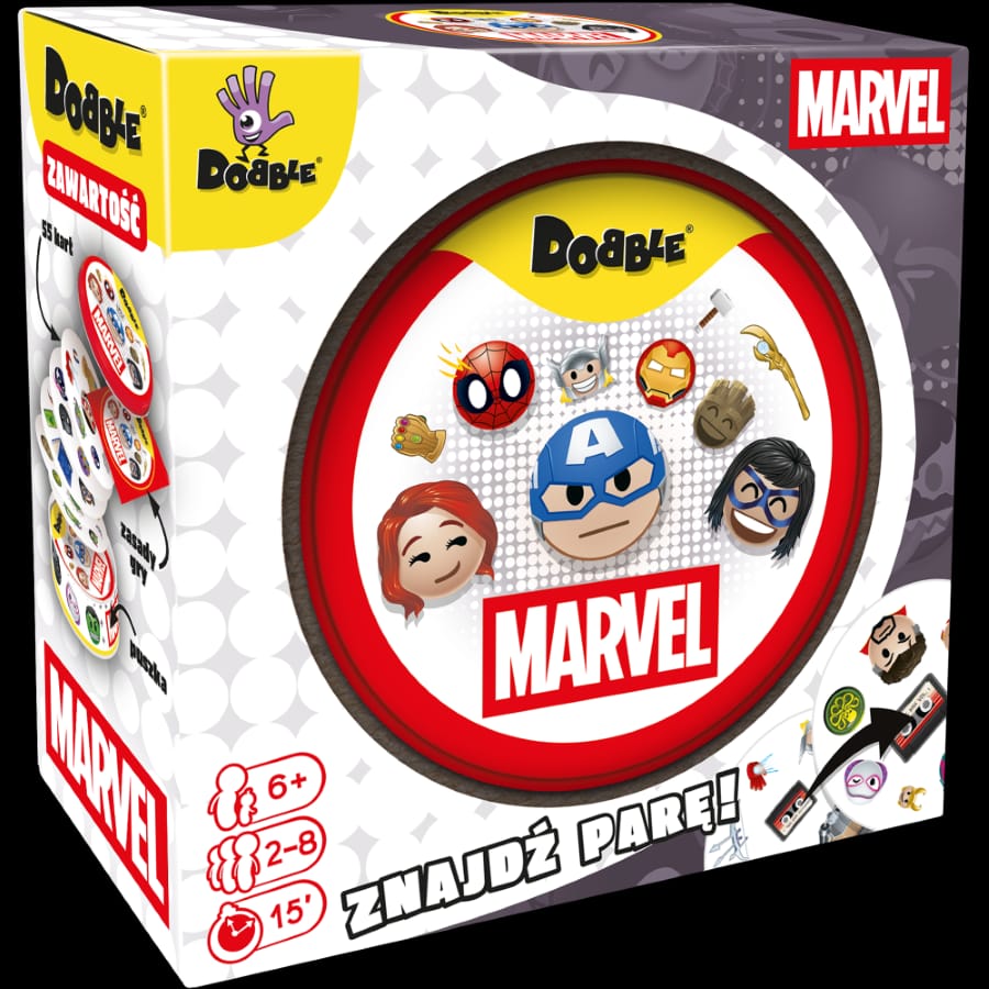 Настольная игра Rebel Dobble Marvel Emoji, разноцветный