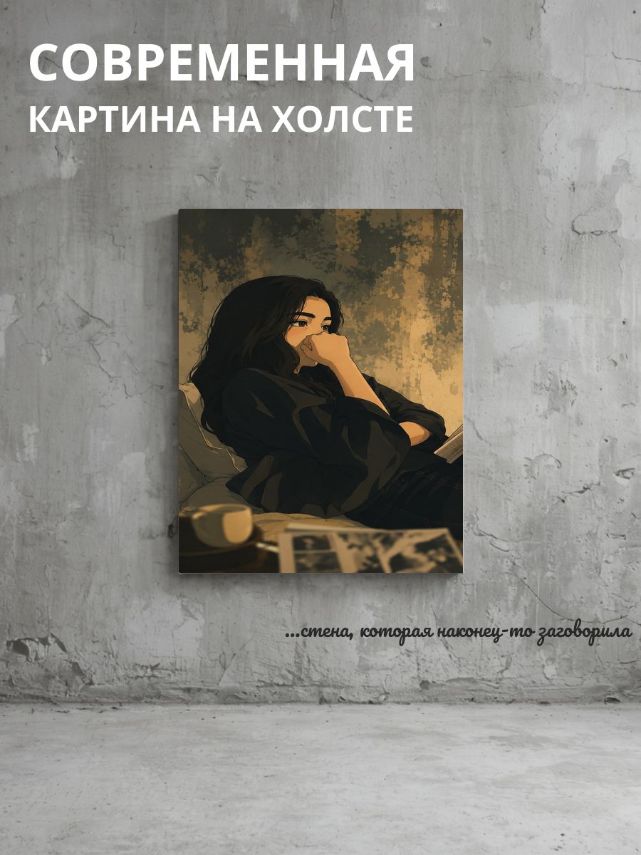 Картина на холсте Портрет человека 20x30 см