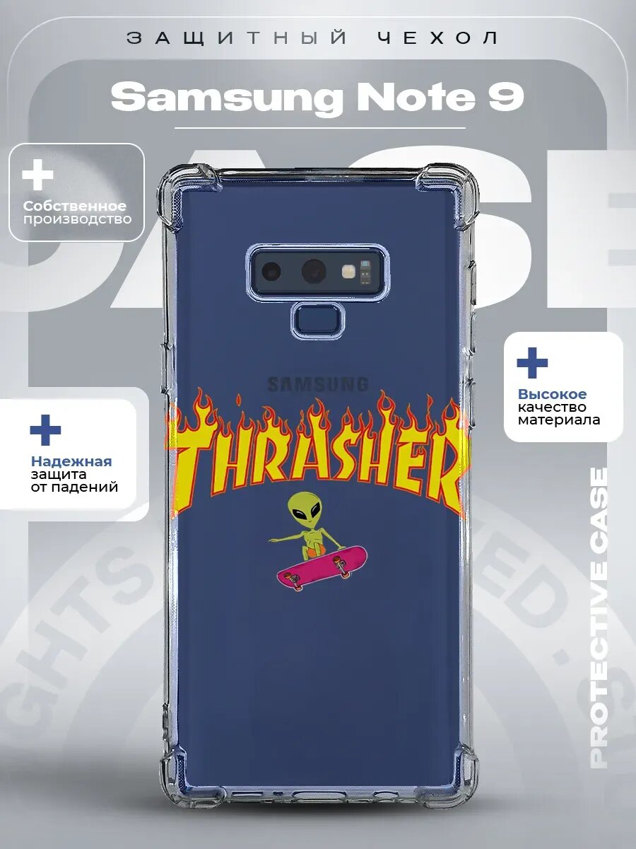 Чехол на Samsung Note 9 с принтом Thrasher