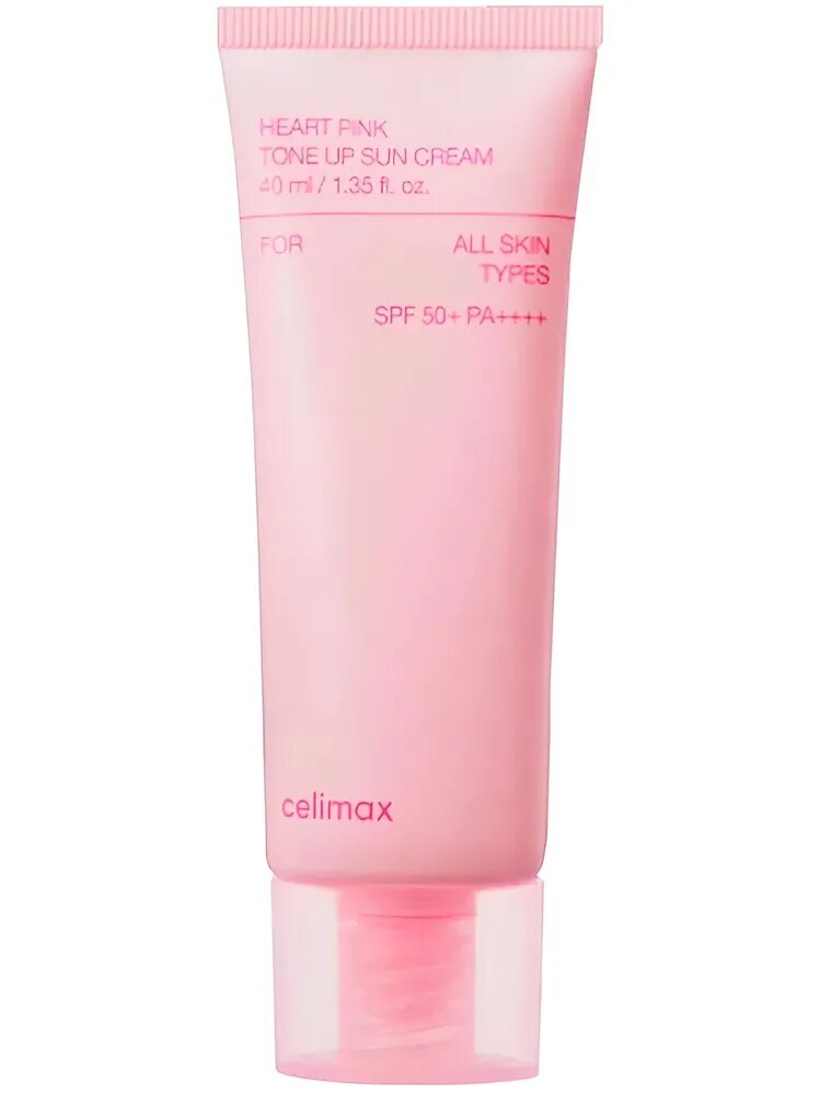 CELIMAX Солнцезащитный крем Heart Pink Tone Up Sun Cream SPF 50+ PA++++ 40 мл