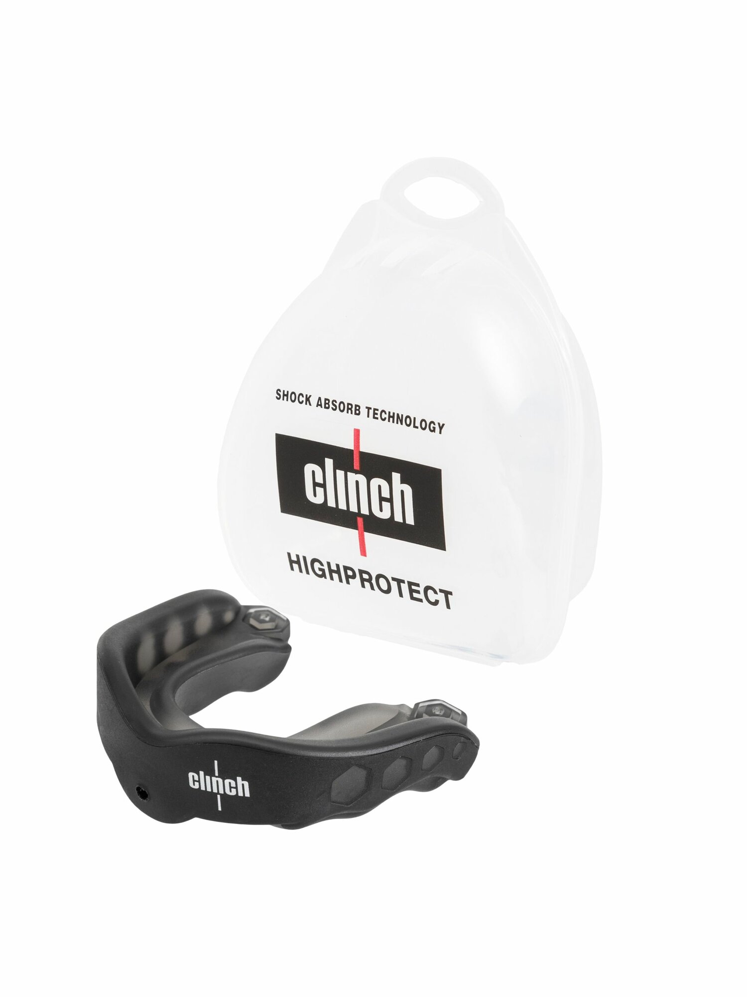 Капа одночелюстная Clinch Pro Triple Layer Mouthguard черно-серая (детская)