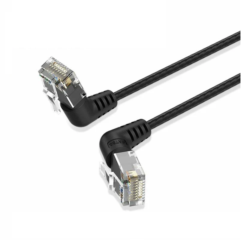 Кабель Ethernet CAT6A 10 Гбит/с, поворот на 90/360 градусов, тонкий сетевой кабель LAN CAT 6A для ПК, PS4, маршрутизатора, кабель RJ45