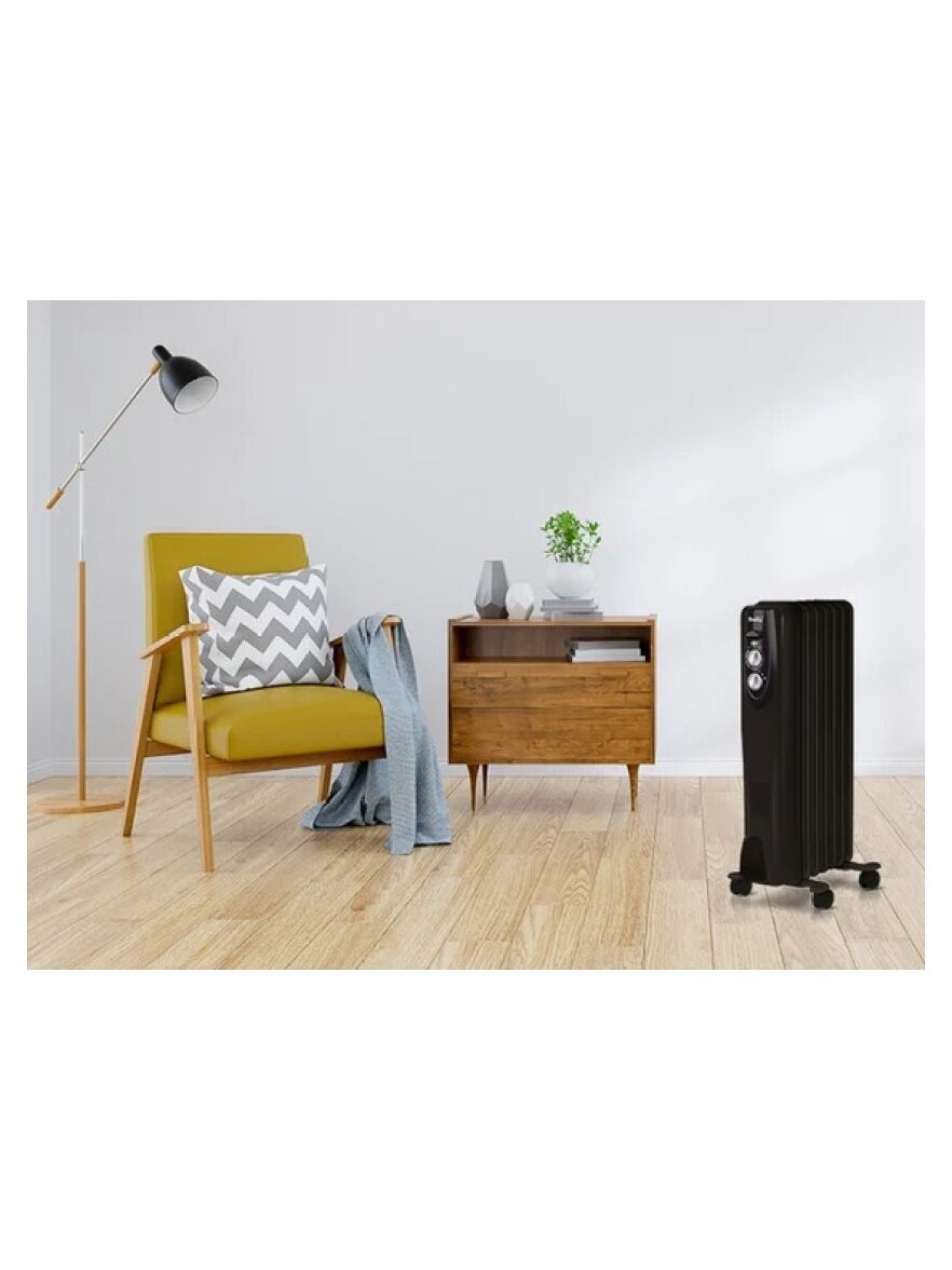 Масляный радиатор Ballu Classic black BOH/CL-07BRN 1500 (7 секций)