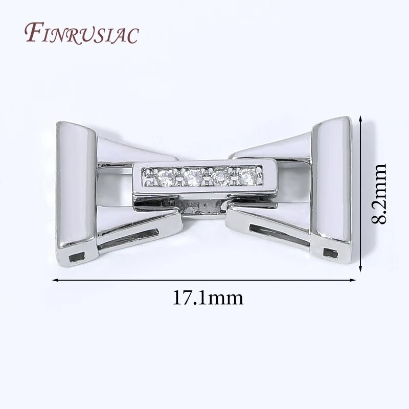 Кольцо бесконечность FINRUSIAC, серебряное, Rhodium Plated, 26.5mm