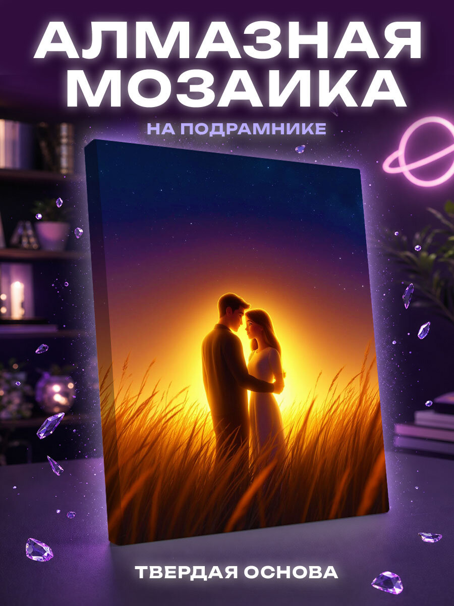 Алмазная мозаика Романтика в поле