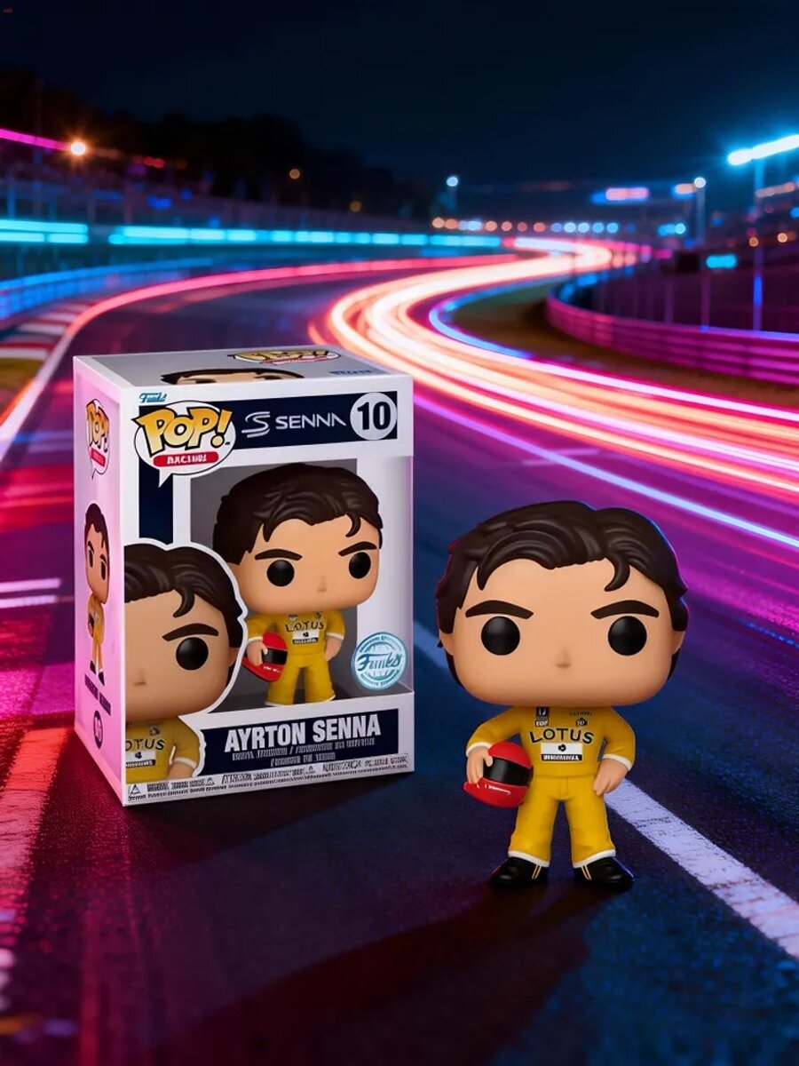 Коллекционная фигурка Funko POP F1 Айртон Сенна в гоночном комбинезоне Lotus