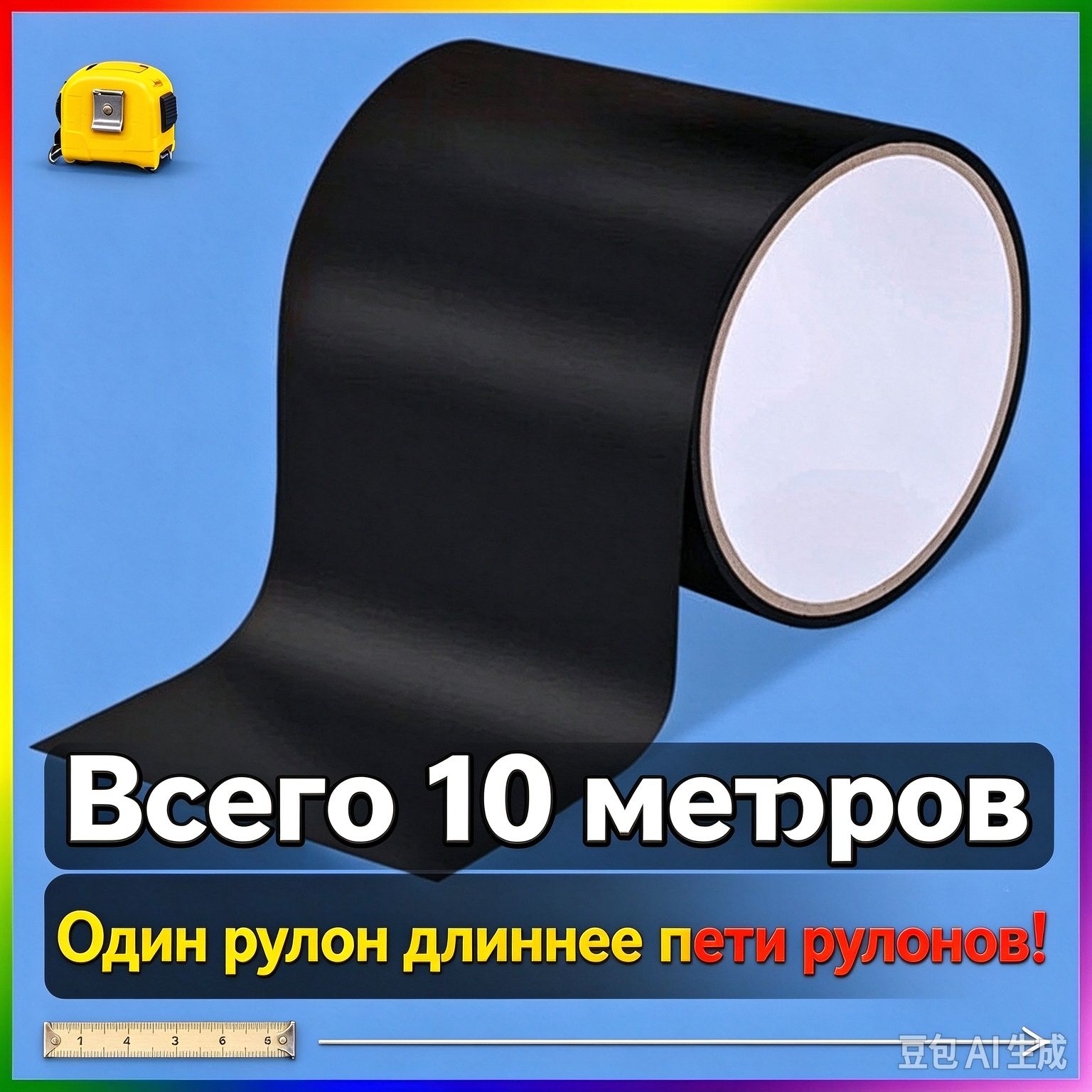Водонепроницаемая клейкая лента для ремонта бассейнов, труб и заделки трещин/отверстий