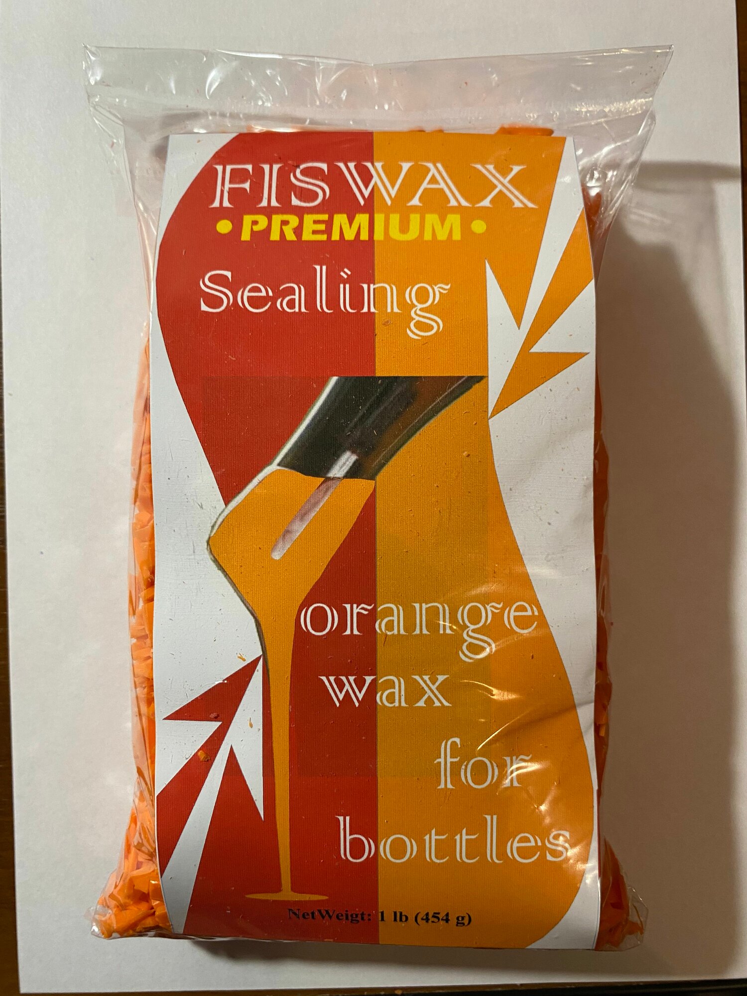 Оранжевый укупорочный воск U773 от компании FISWAX (454 гр.)
