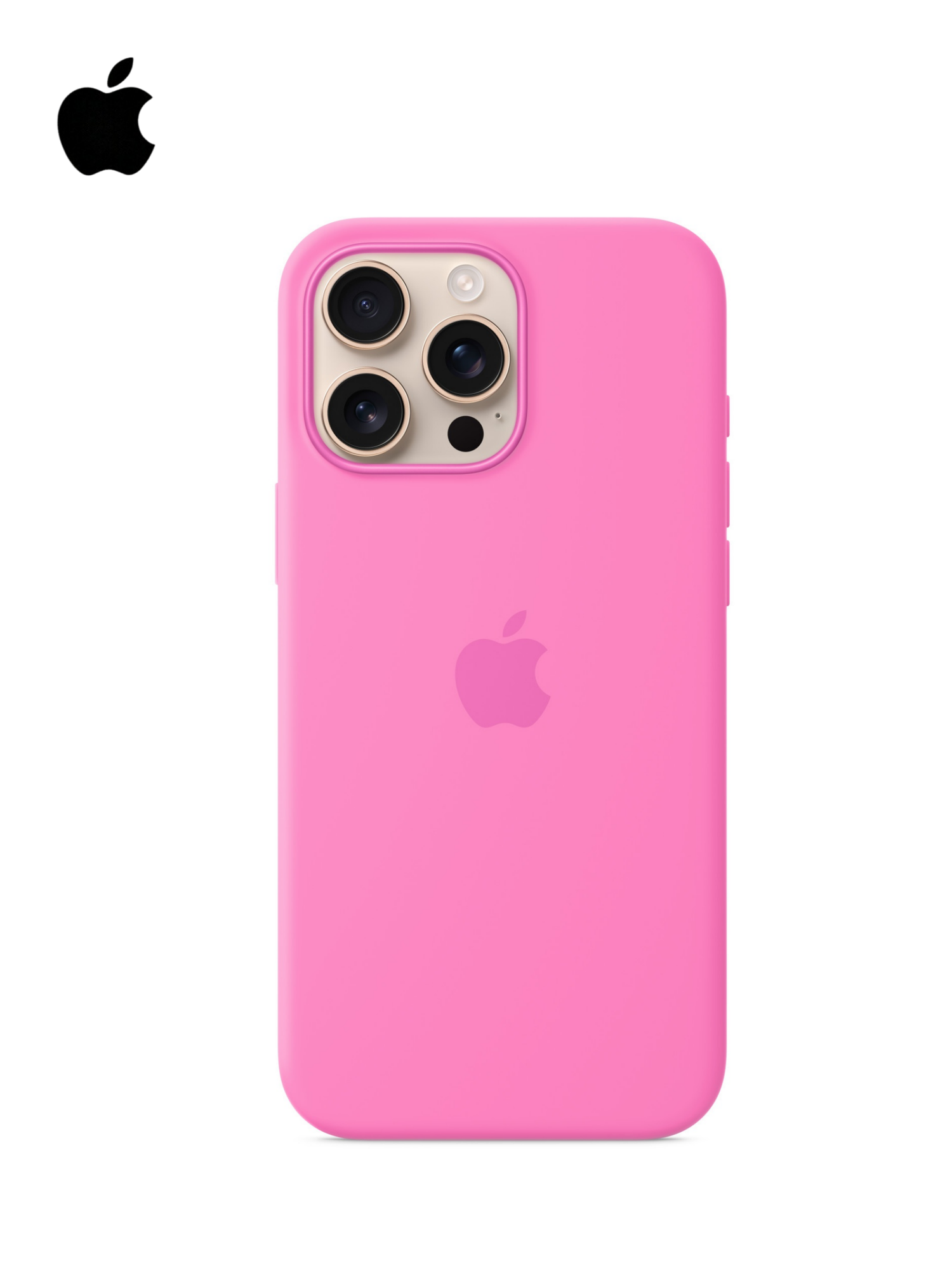 Защитный чехол из силикона с поддержкой MagSafe для Apple iPhone 16 Pro — цвет пиона.