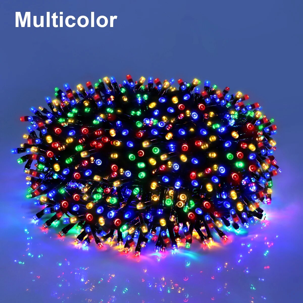 Рождественские светодиодные гирлянды Lcamaw 24В 10-50м 100м RGB, EU Plug, 20M 200leds