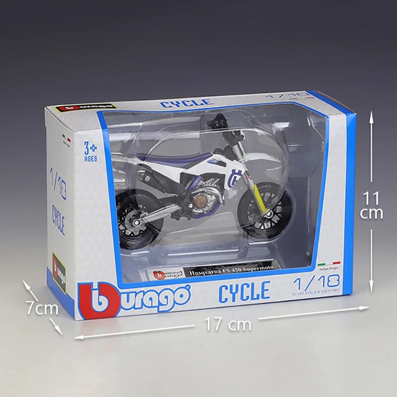 Коллекционная модель мотоцикла Bburago 1/18 Husqvarna FS450 With retail box