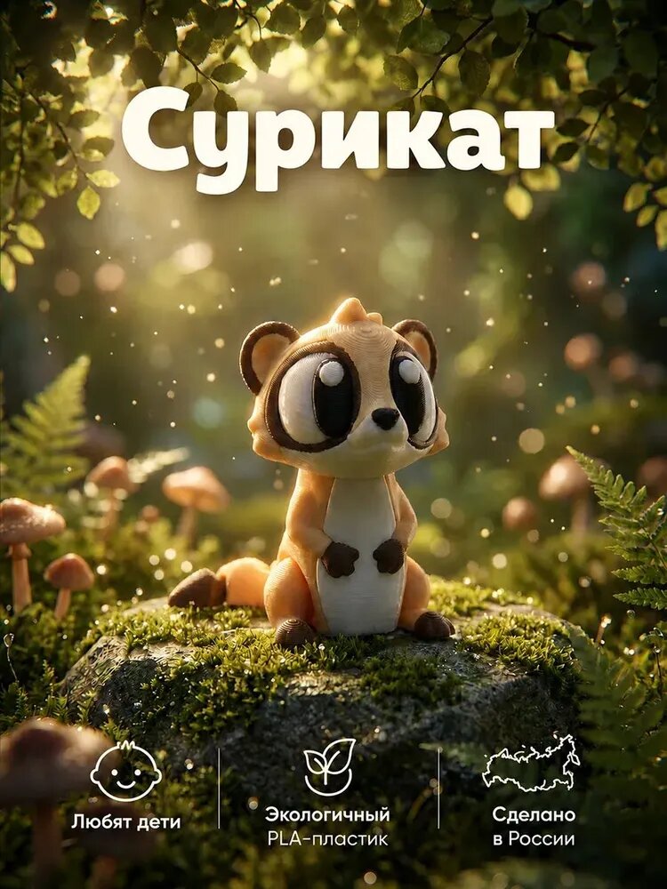 Сурикат 3д игрушка подвижная