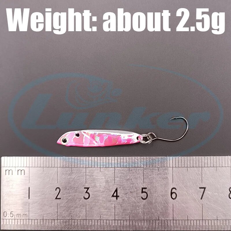 Lunker металлическая блесна для форели 2.5г 3.5г 5.5г ShGou-2.5g-Fen
