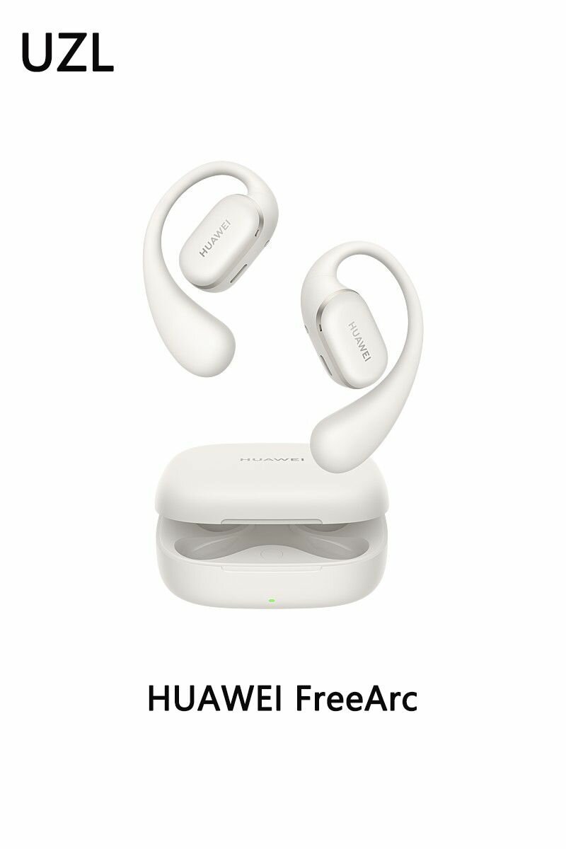 HUAWEI Наушники беспроводные с микрофоном Huawei FreeArc, USB Type-C, серый