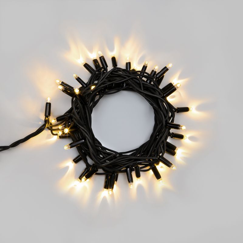 Гирлянда светодиодная, Нить, эффект мерцания, 120 LED, теплый белый, 10м