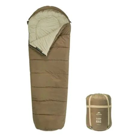 Спальный мешок туристический Naturehike MJ600, 210x80 см, тёмно-коричневый