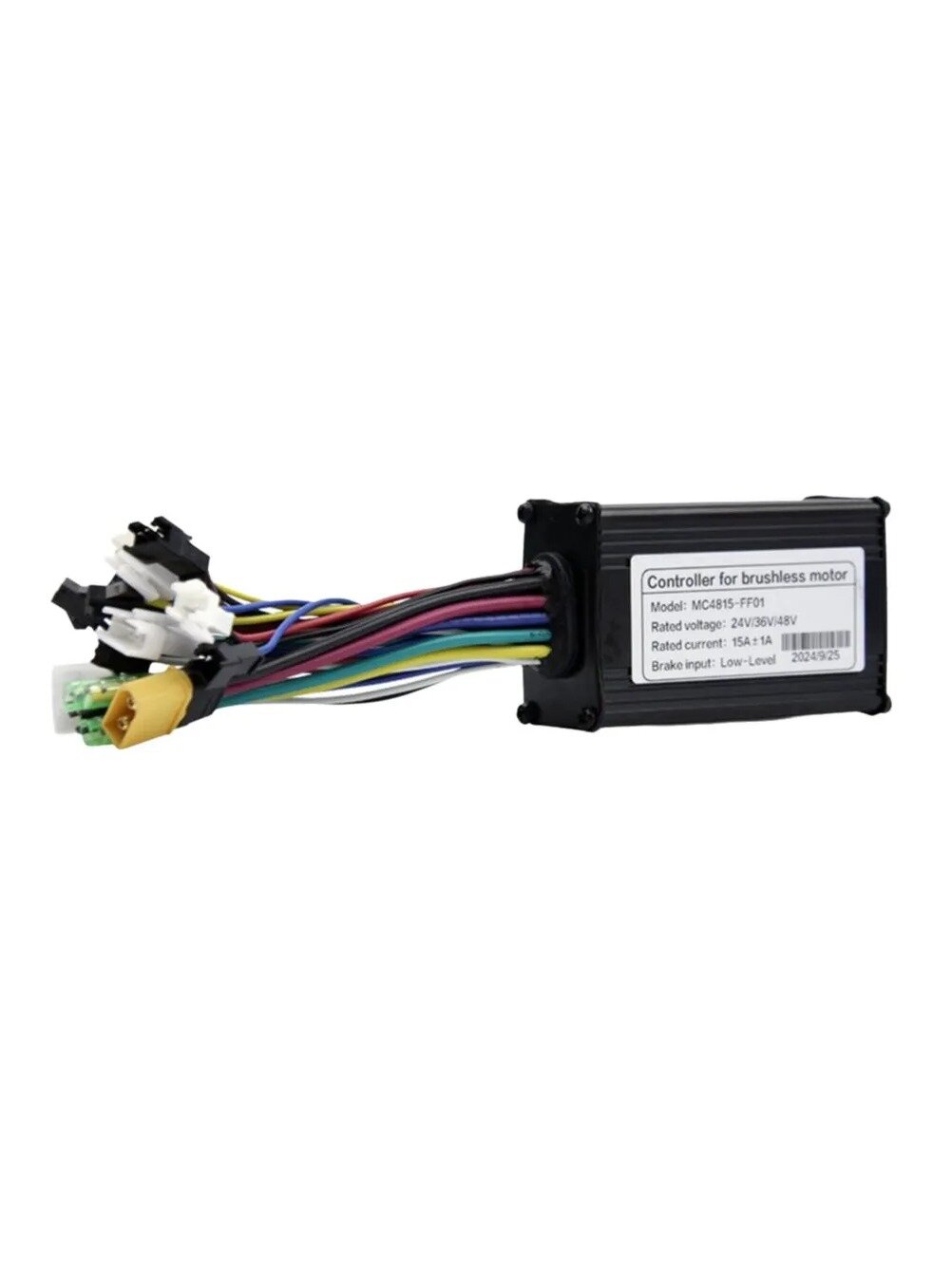 Контроллер для электросамоката 24V/36V/48V, 250W/350W, бесщёточный 15A / три режима, ограничитель скорости.
