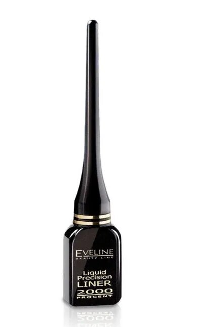 Eveline Cosmetics Подводка для глаз LIQUID PRECISION LINER 2000 PROCENT, черная, 4 мл