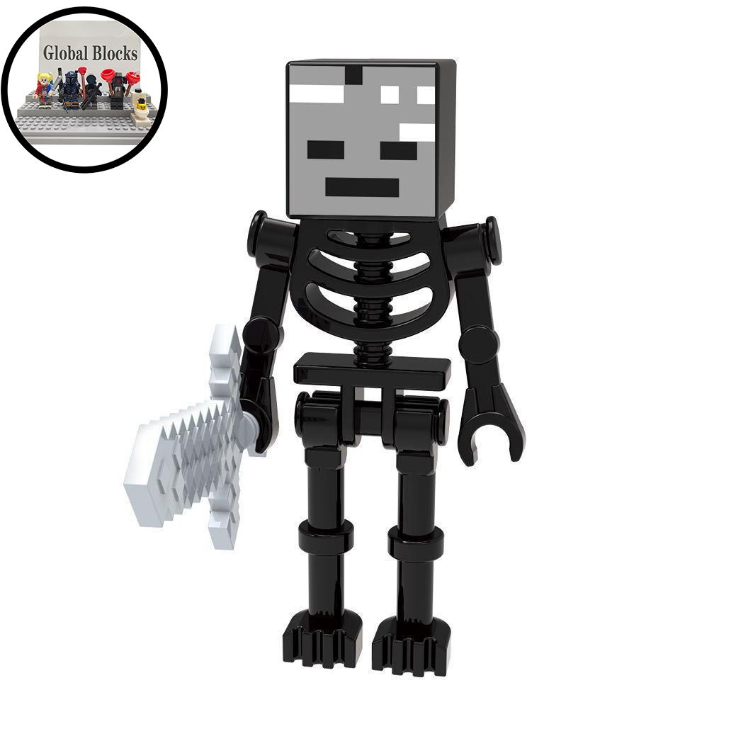 Аниме фигурок Конструктор , Майнкрафт/Minecraft (4.5см, пакет)-Skeleton R563-FunHoeo