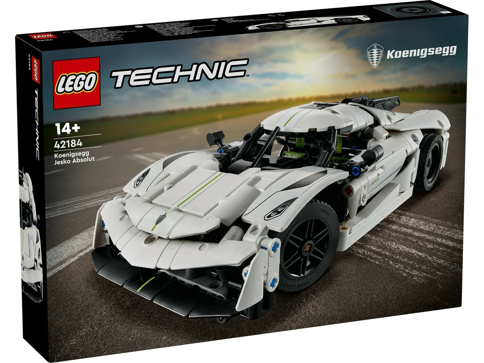 Конструктор LEGO Technic 42184 Гиперкар Koenigsegg Jesko Absolut White, 801 деталь