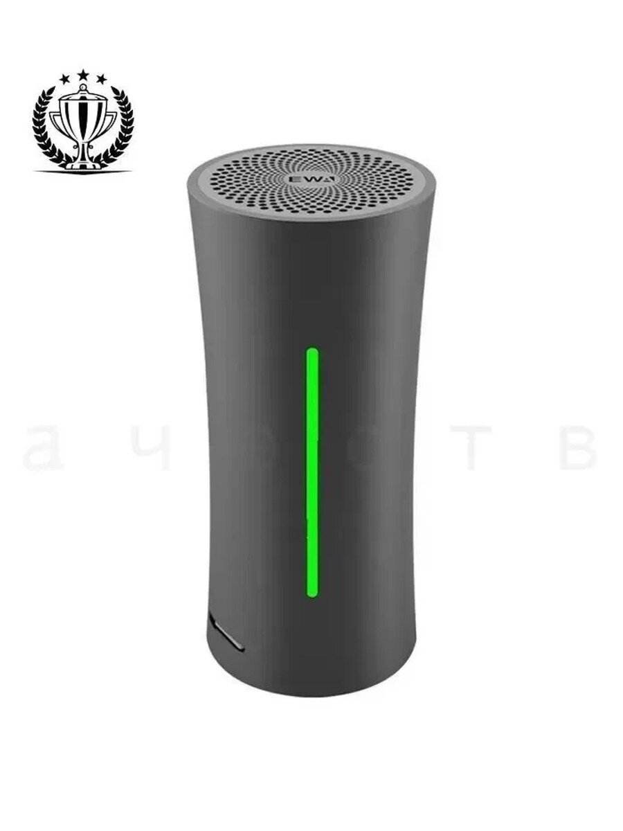 GM Портативная металлическая Bluetooth колонка EWA A115 (серый, 105 часов, IPX6, 6000 мАч)
