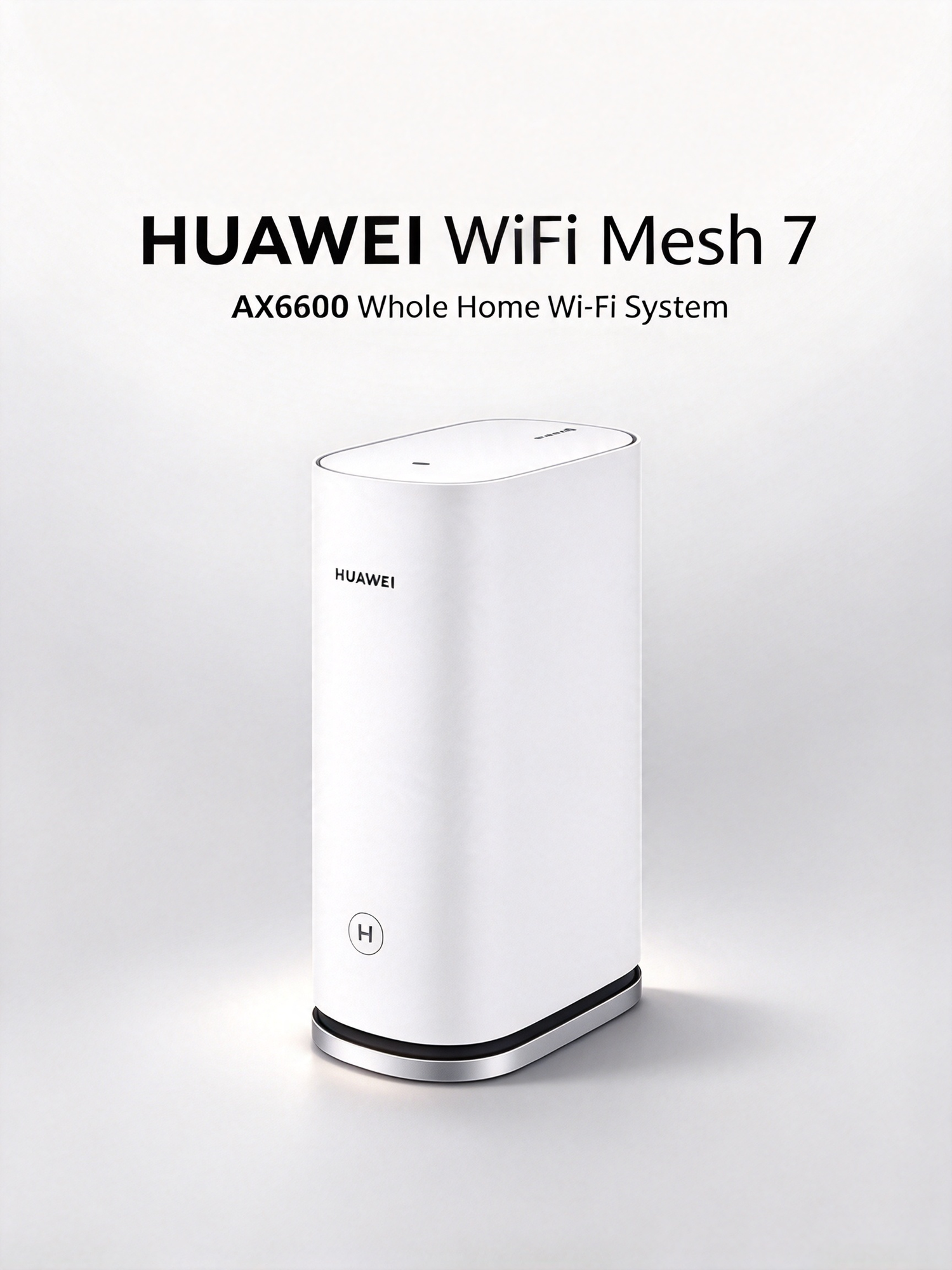 Роутер Huawei WiFi Mesh 7(1-Pack) WS8800, Система Wi-Fi для всего дома AX6600, Белый