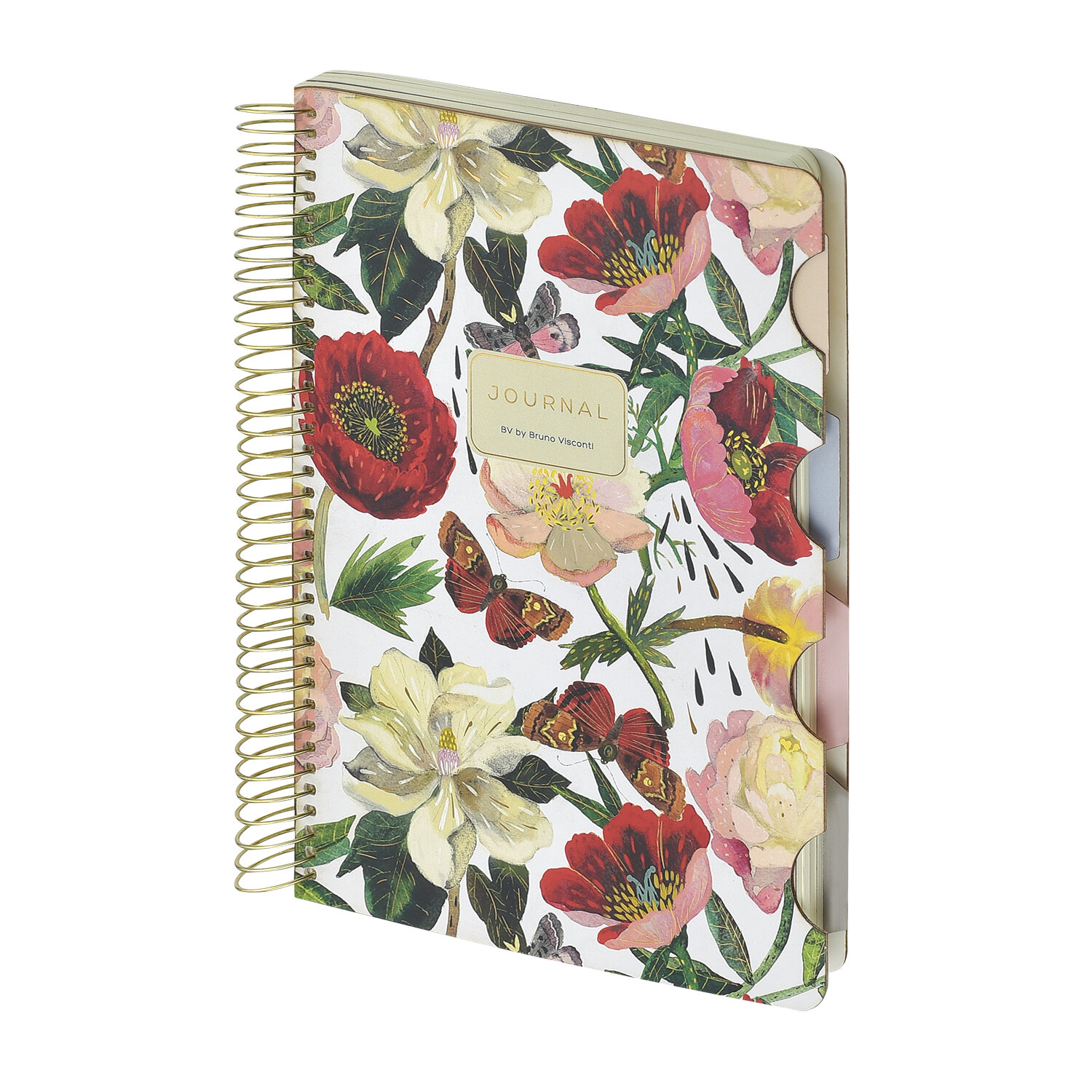 Записная книжка В5 BrunoVisconti Art Journal "Пионы", 120 листов