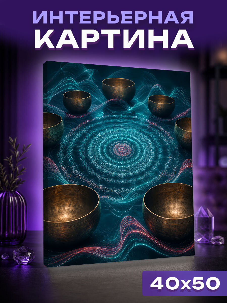 Интерьерная картина Мандала глубокого звучания