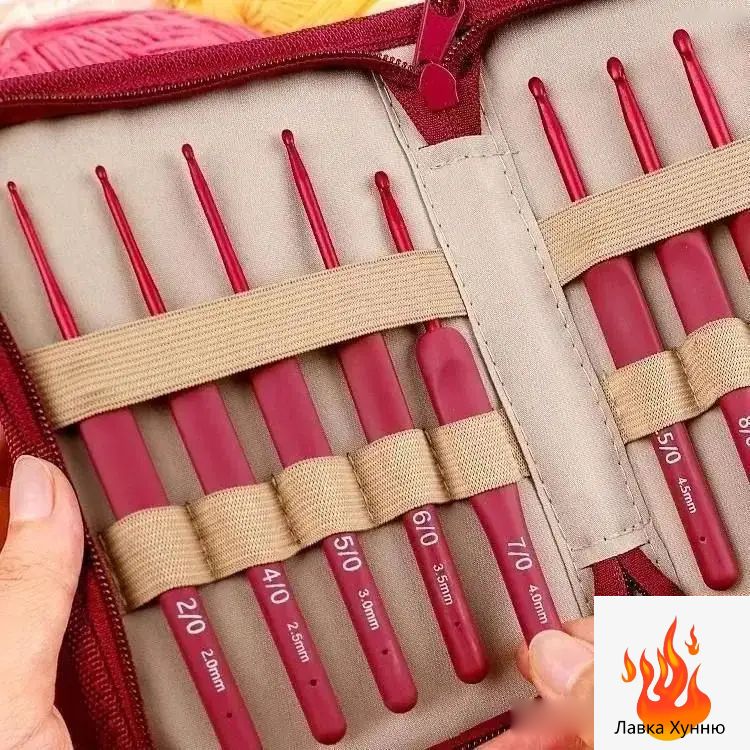 Набор крючков для вязания Tulip Etimo Red с 1,8 по 5,0 мм, арт. TED-001e