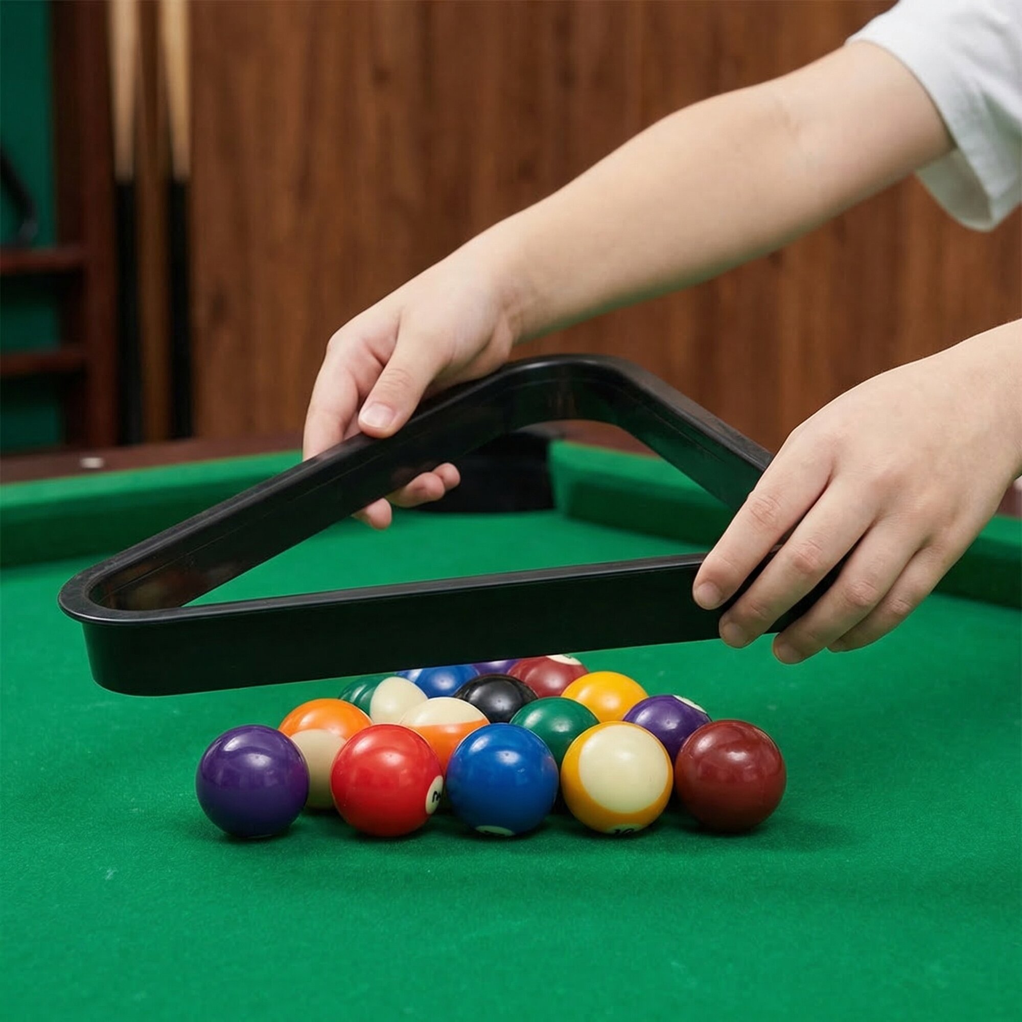Стойка Для Бильярдных Шаров Треугольная Подставка Для Мини Бильярда 15 80X15 80X2 80Cm