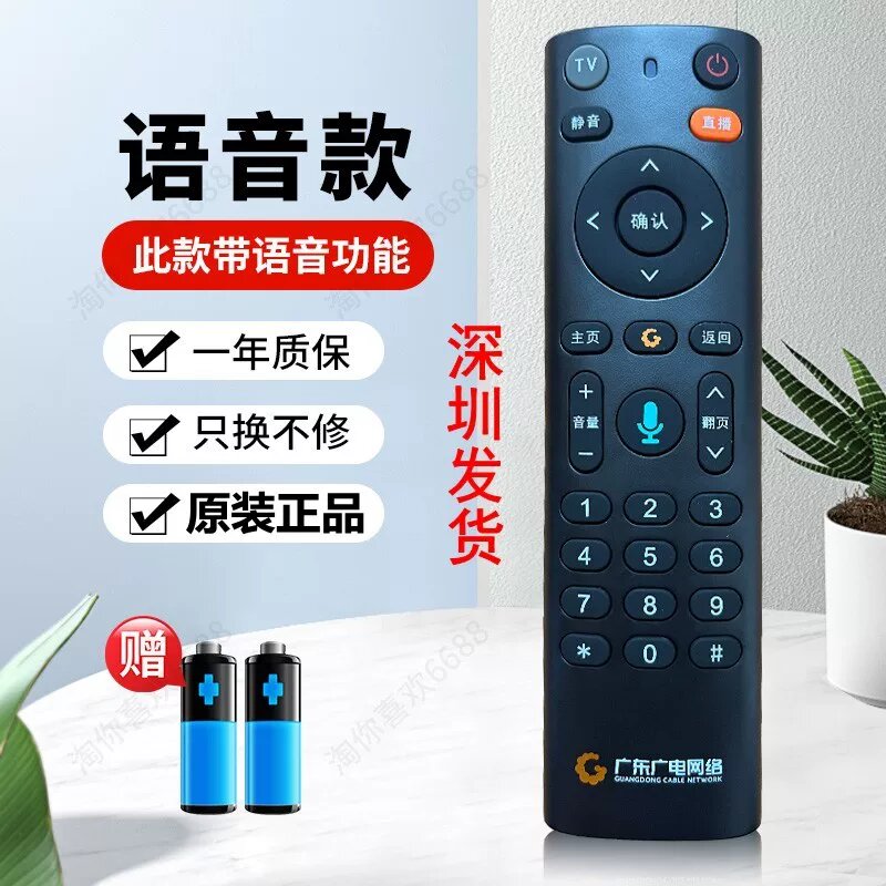 Универсальный пульт ДУ с голосовым управлением для ТВ-приставки Guangdong Broadcasting, FRC-B300