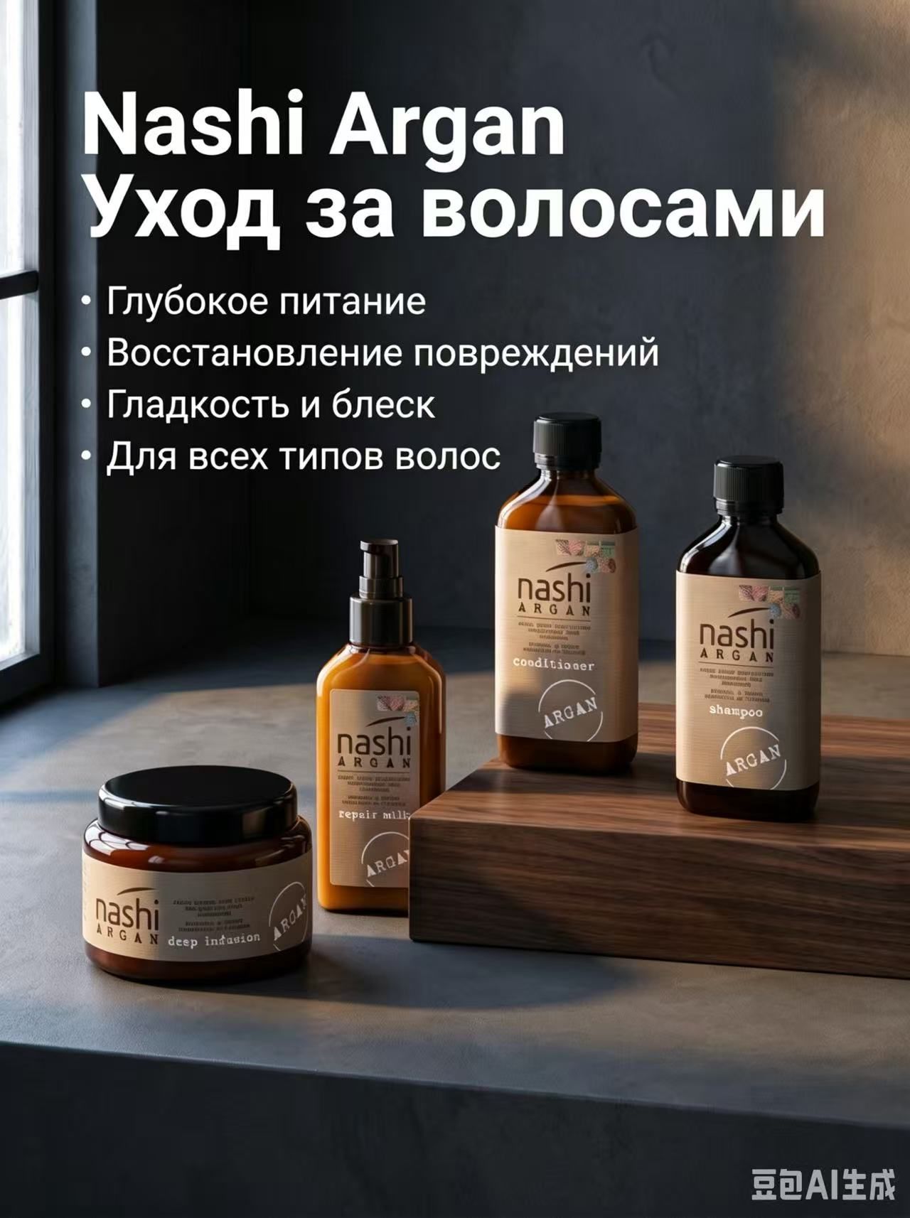 NASHI Шампунь для волос, 1650 мл